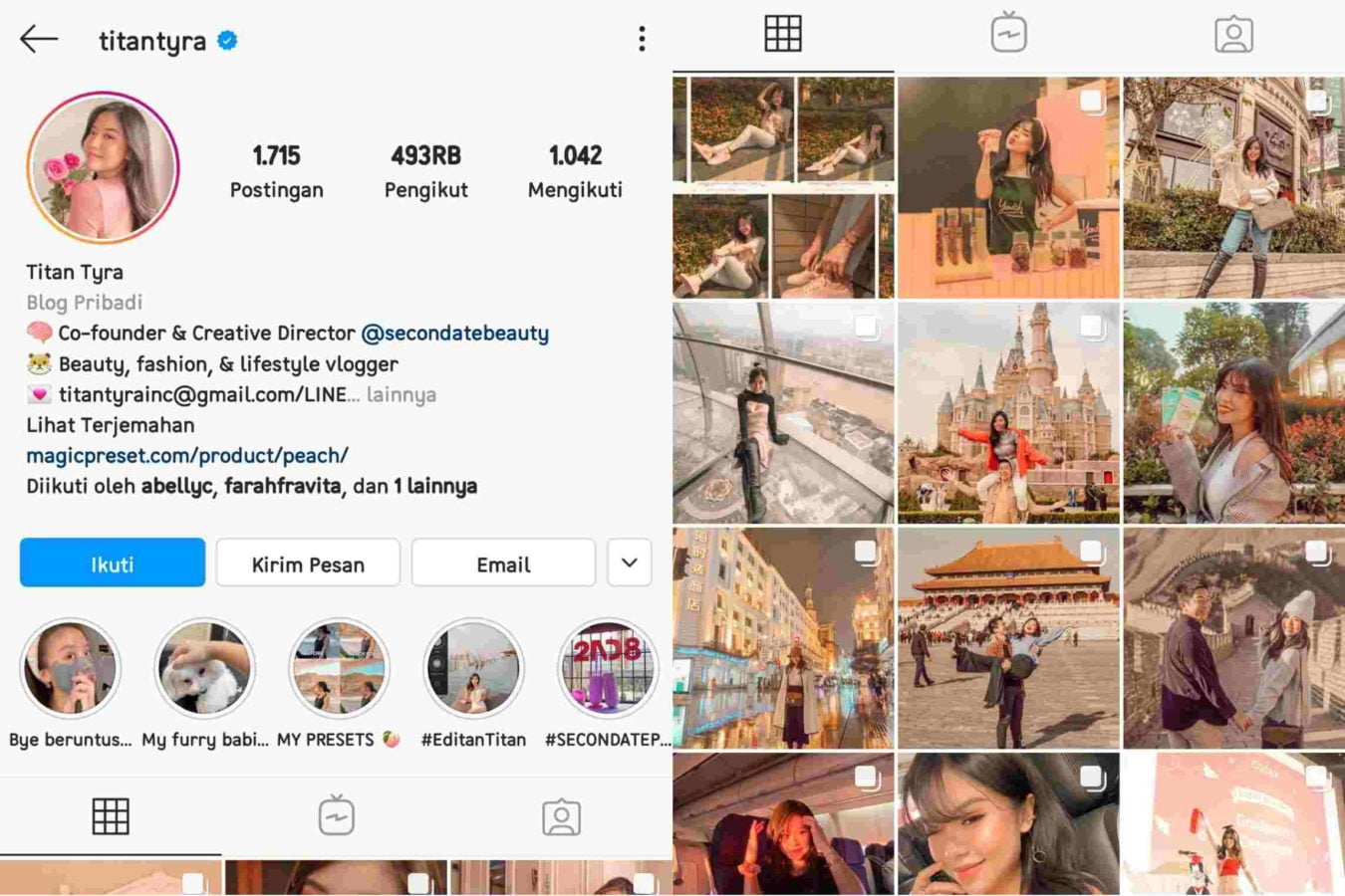 Keren Abis, 10 Selebgram Indo Ini Punya Feeds Paling Aesthetic - Dailysia