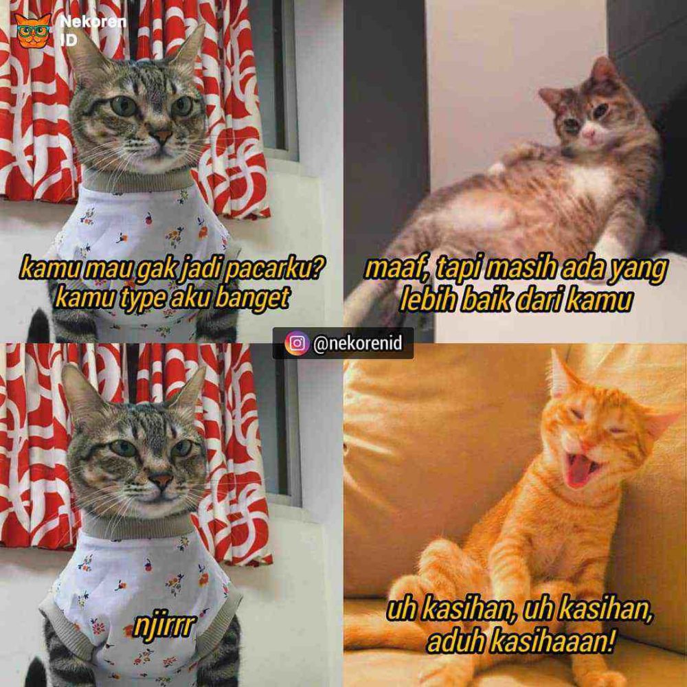 Nyesek! 10 Meme Kucing Oren ala Sadboy Ini Kocak Sekaligus Kasihan