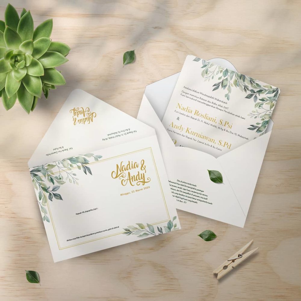 10 Inspirasi Desain Undangan Minimalis, Tetap Keren Meski Low Budget