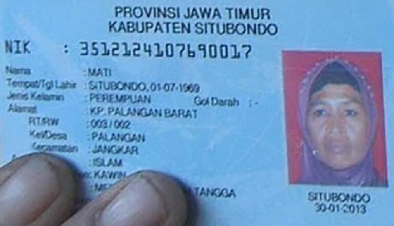 Unik! 8 Nama KTP Nyeleneh dan Nggak Biasa di Indonesia
