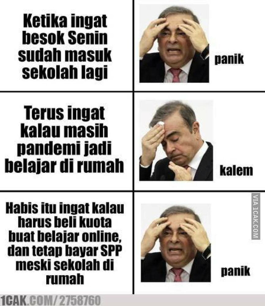 10 Meme Lucu Sekolah Online, Bikin Ngenes Plus Ngakak - Dailysia