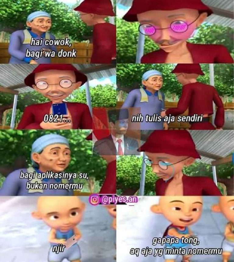 Ngakak! 10 Meme Gombal ala Upin Ipin Bikin Senyum Kecut - Dailysia