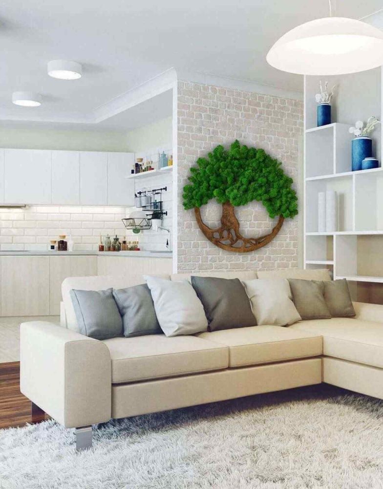 Back to Nature, 10 Dekorasi Dinding dengan Lumut - Dailysia
