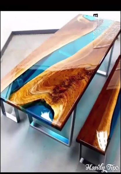10 Kreasi Kayu dan Resin, Ada yang Seperti Lautan - Dailysia