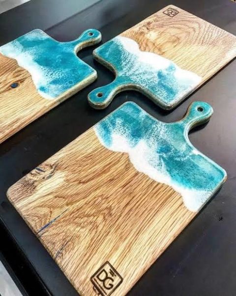 10 Kreasi Kayu dan Resin, Ada yang Seperti Lautan - Dailysia