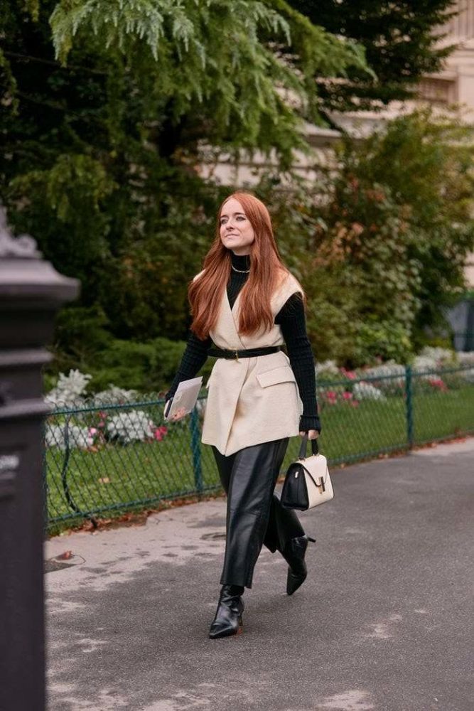 Tampil Elegan, 10 OOTD Berbahan Kulit untuk Wanita - Dailysia