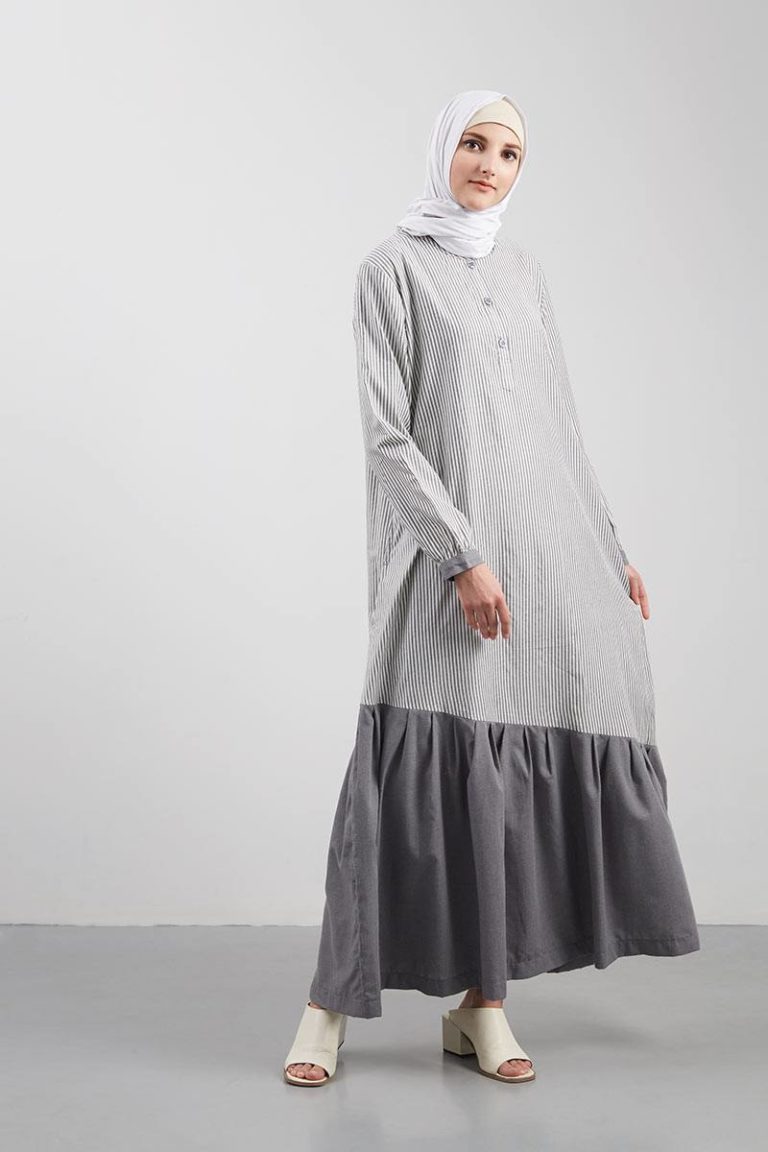 10 Warna Jilbab Cocok dengan Baju Abu-Abu - Dailysia