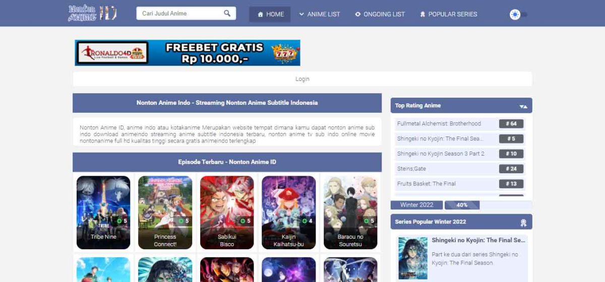 27 Situs dan Aplikasi Nonton Anime Sub Indo, Bisa Nonton Sepuasnya!