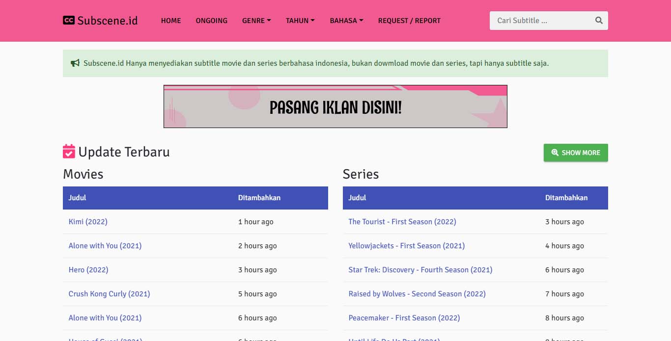 13 Situs Download Subtitle Indonesia Lengkap dan Terupdate - Dailysia